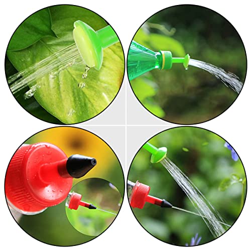 Happyyami 8pcs Shower Head Bottle Sprinkler Head Water Bottle Sprinkler Bottle Waterer Spout Adapter Watering Bottle Cap Flower Sprinkler Practical Bottle Sprinkler Replace Plastic Bonsai