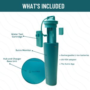 Sutro Pool & Spa Water Smart Monitoring Device | Tests Alkalinity, pH, Chlorine | Digital Water Tester