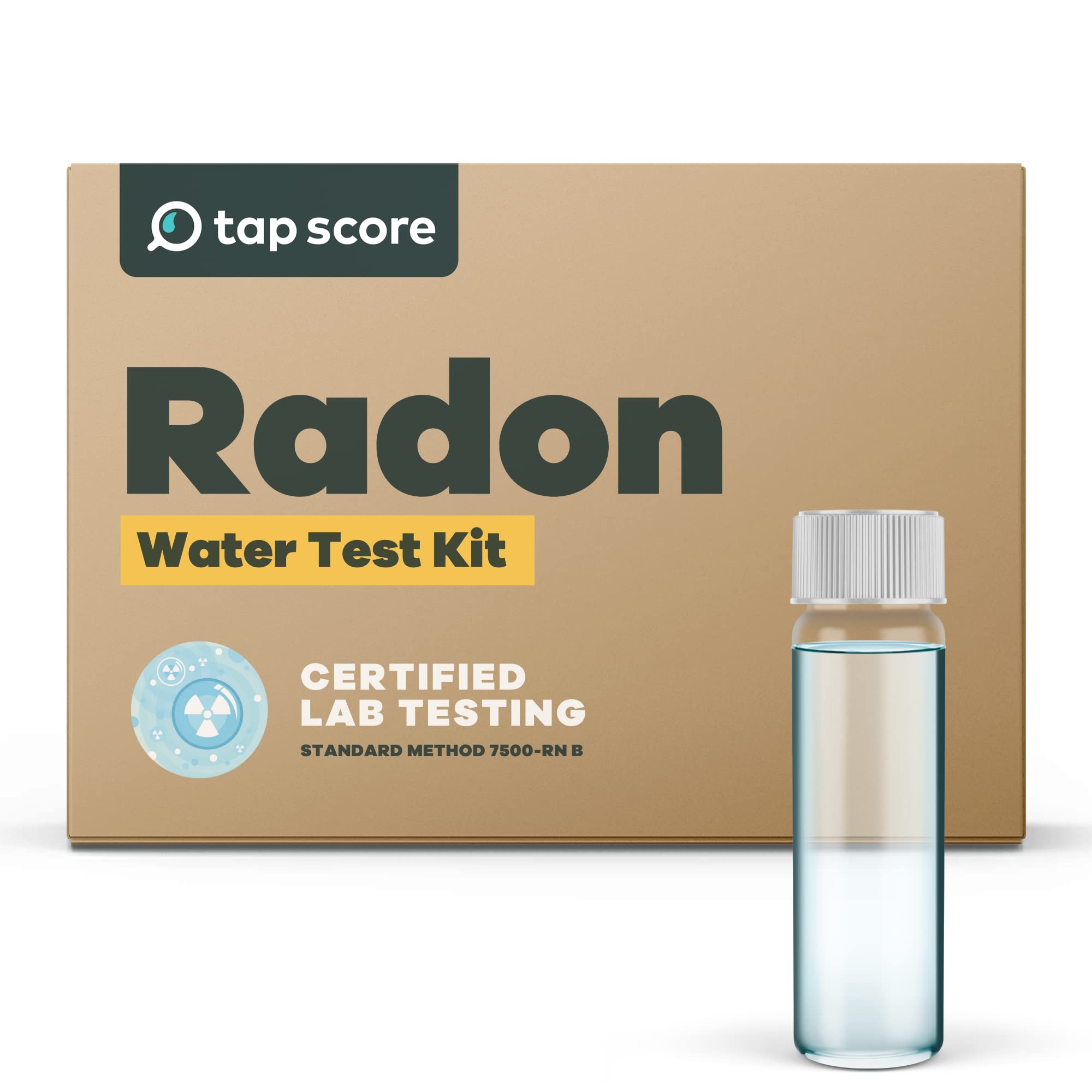 Tap Score Radon in Water Test Kit | Well or City | Full Report | EPA Certified Drinking Water Labs | #1 Best Home Water Test 2022 | 100% Unbiased