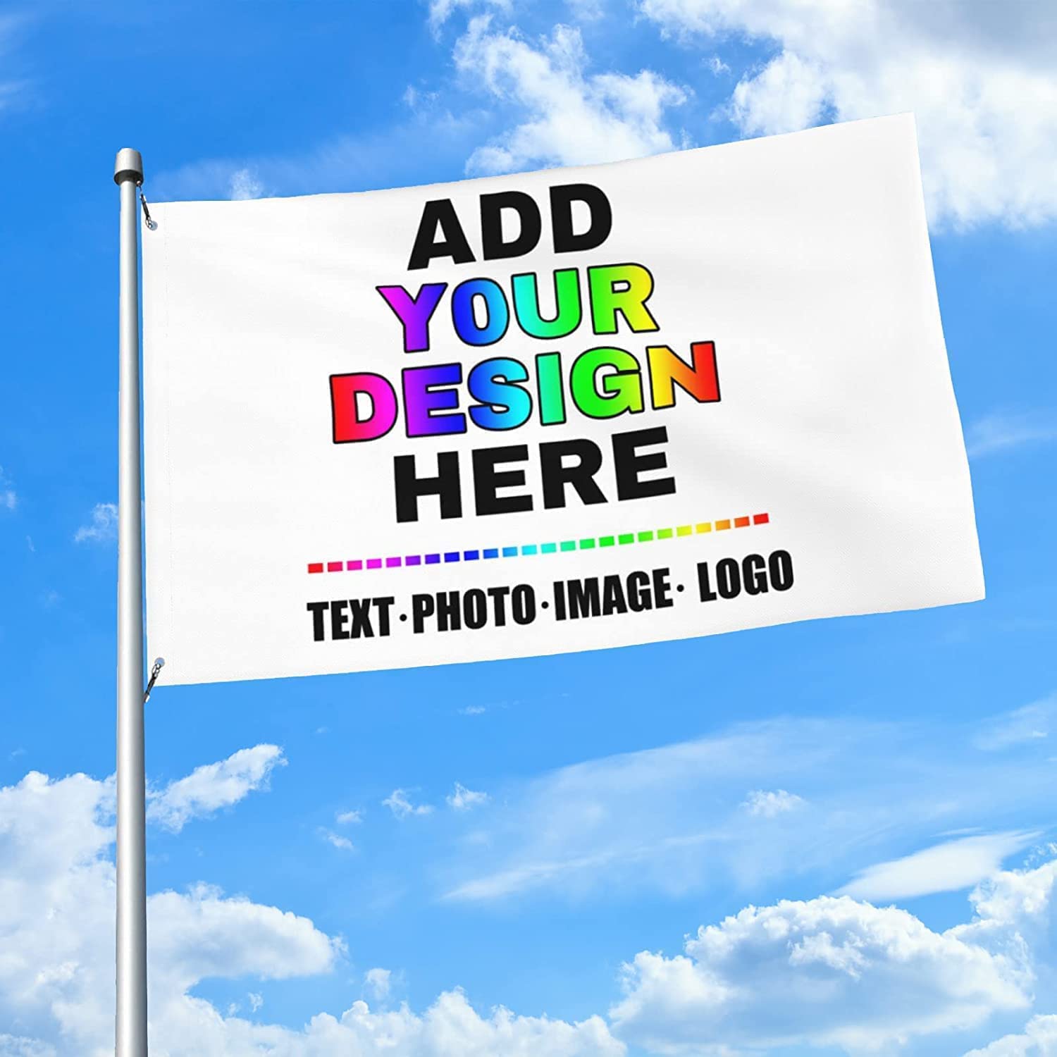 Custom Flags Design Your Own Text/Logo/Photo One Side Custom Flag Customizable Gifts Personalized Flag Custom Flag 3X5Ft