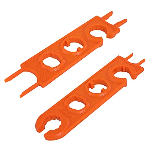 2 Pcs Solar Connector Wrench Tool Kit Assembly Disconnect Removel Spanner for Solar Panel Connector PV Extension Cable Wire Kit