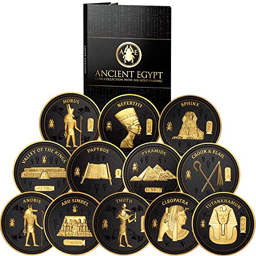 2022 DE Ancient Egypt PowerCoin 100 Years Of Tutankhamun Set 12 Coins 50 Cents Solomon Islands 2022 Proof