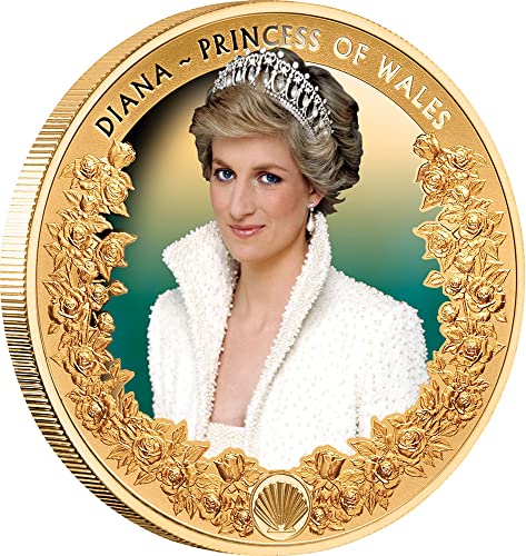 2022 DE Modern Commemorative PowerCoin Diana The People Princess 1 Oz Gold Coin 100$ Tokelau 2022 Proof