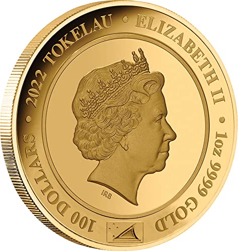 2022 DE Modern Commemorative PowerCoin Diana The People Princess 1 Oz Gold Coin 100$ Tokelau 2022 Proof