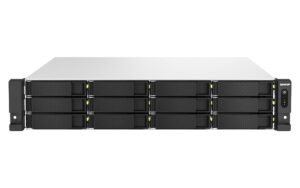 qnap ts-h1887xu-rp-e2334-16g-us 18 bay 2u rackmount hybrid nas with intel® xeon® processor, dual 10gbe, zfs storage for virtualization and data-intensive enterprise applications