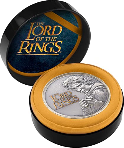 2022 DE Modern Commemorative PowerCoin Lord Of The Rings 2 Oz Silver Coin 10$ Cook Islands 2022 Antique Finish