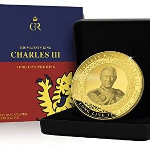 2022 DE Modern Commemorative PowerCoin Accession Of King Charles Iii Gilded Base Metal Medal 2022 Proof