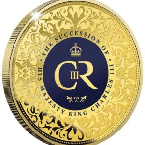 2022 DE Modern Commemorative PowerCoin Accession Of King Charles Iii Gilded Base Metal Medal 2022 Proof