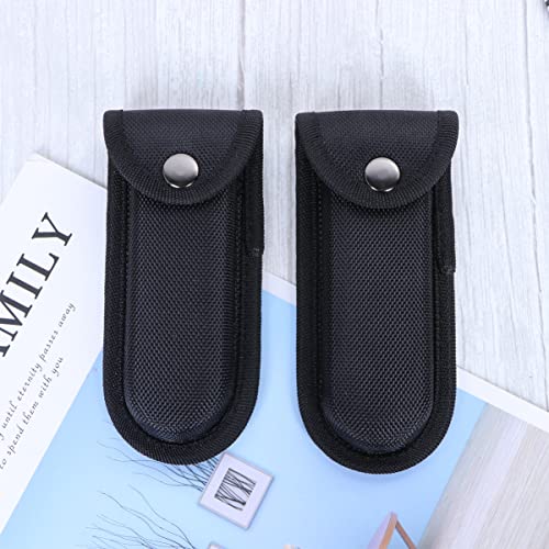 UPKOCH 4pcs for Pocket Holder, Portable Holders Nylon Molle Pouch Tool Sheath Single Utility Case Storage Mini Holster Holder Folding Organizer Pouch, Knife Outdoor