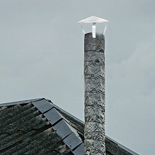 Roof Vent Proof Accessories Metal Chimney Smokestack Spark Weather Topper Steel Stainless Insulation Top Cover All Wind Silver Rainproof Round Arrestor Practical Cap