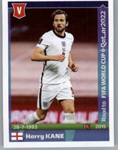 2021 panini stickers: road to fifa world cup qatar 2022#192 harry kane england soccer mini sticker trading card