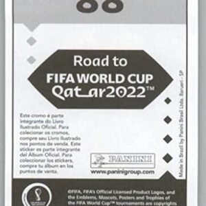 2021 Panini Stickers: Road to FIFA World Cup Qatar 2022#88 Neymar Jr Brazil Soccer Mini Sticker Trading Card