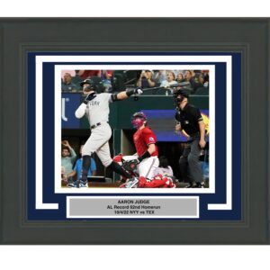 framed aaron judge al record 62 homeruns new york yankees 8x10 baseball photo