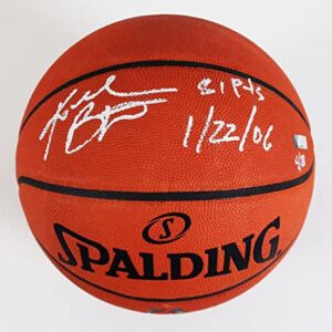 kobe bryant 81 points 1/22/2006 signed inscribed nba game basketball panini coa - autographed basketballs