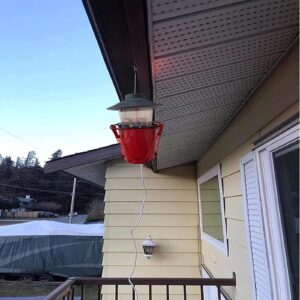 Hummingbird Feeder Heater in Freezing Outdoors Bird Feeder Heater Attaches to Feeder Bottom Backyard Bird Feeder Heater Hearth for Garden Patio Yard Hummingbird Feeder Heater (Red Heater -No Feeder)