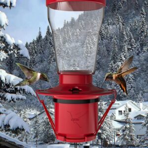 Hummingbird Feeder Heater in Freezing Outdoors Bird Feeder Heater Attaches to Feeder Bottom Backyard Bird Feeder Heater Hearth for Garden Patio Yard Hummingbird Feeder Heater (Red Heater -No Feeder)