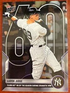 2022 topps now #929 aaron judge yankees (60 hrs home runs ties babe ruth) mlb baseball trading card