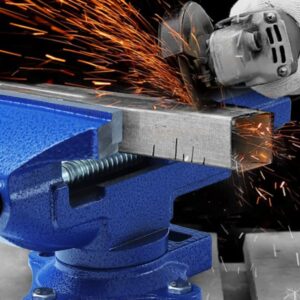 Bench Vise Dual-Purpose Combined Bench Clamp, Heavy Duty Table Vise with Swivel Base for Woodworking, Cutting Conduit, Drilling, Metalworking(3'')