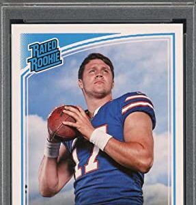 Josh Allen 2018 Panini Donruss Football Rookie Card #304 Graded PSA 9