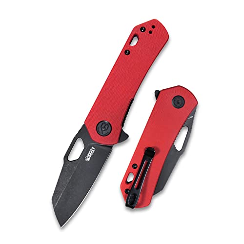 KUBEY Duroc KU332F Pocket Knife for EDC, 2.91" AUS-10 Blade G10 Handle Outdoor Camping Knife for Men