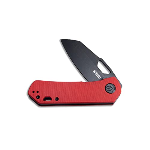 KUBEY Duroc KU332F Pocket Knife for EDC, 2.91" AUS-10 Blade G10 Handle Outdoor Camping Knife for Men