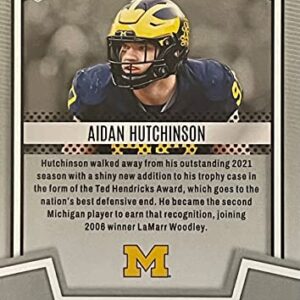 NEW 2022 Panini Score Football Authentic AIDAN HUTCHINSON Rookie Card - Detroit Lions