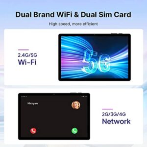 ApoloSign Android 12 Tablets & Phone 10.5 Inch Tablet with 5Ghz WiFi/ 4G LTE Octa-core 6GB RAM 128GB ROM 1920x1200 FHD IPS Screen 7500mAh Batterry 5+13MP Camera