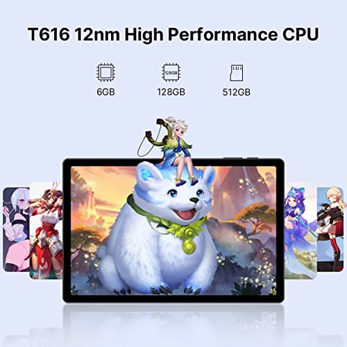 ApoloSign Android 12 Tablets & Phone 10.5 Inch Tablet with 5Ghz WiFi/ 4G LTE Octa-core 6GB RAM 128GB ROM 1920x1200 FHD IPS Screen 7500mAh Batterry 5+13MP Camera