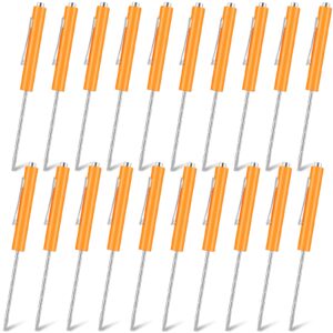 20 pcs pocket screwdriver mini tops and pocket clips pocket screwdriver magnetic slotted screw driver mini screwdriver pocket screwdriver with magnet for mechanical electrician technician (orange)