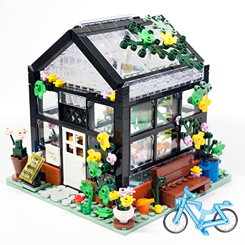 ZKA Flower House Building Block Set with LED Light, Compatible with Lego Flower Plant Series Block Set, Good Gift for Friends and Girls（579PCS）