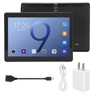 PUSOKEI Tablet 10 Inch, Android 10.0 Tablets, 3GB RAM 32GB ROM 128GB Expand, 8 Core CPU, HD IPS Touch Screen, 5MP Camera, Dual SIM Slot, 2.4G/5G WiFi, BT, 6000mah Battery(Black)