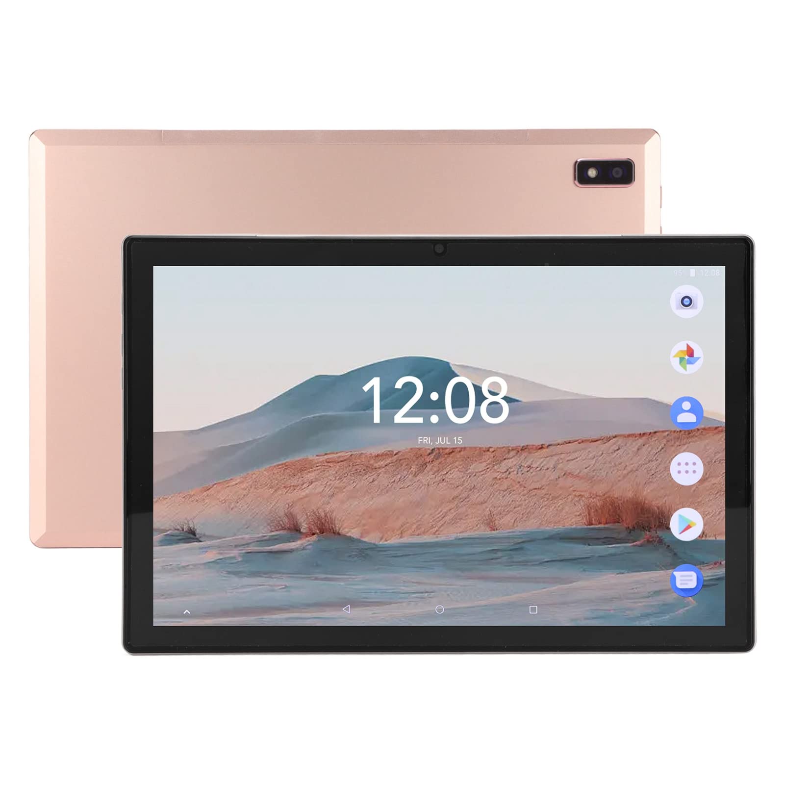 Estink 10.1 inch HD Tablet, Pink Dual Camera Tablet, Dual Sim, Callable, 3GB 64GB, 1280x800 Resolution, 5 Million Front and 13 Million Rear Pixels, for Android 8.0 Smart Operating System(US)