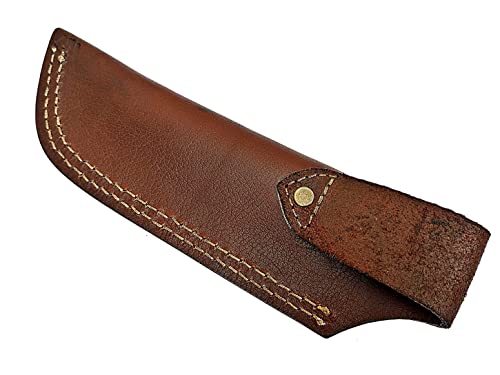 9” Long Handmade Leather Sheath For Fixed Blade Knife.