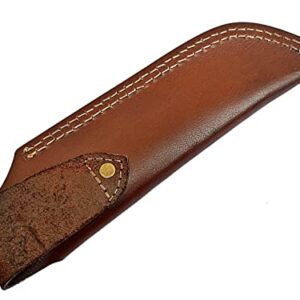 9” Long Handmade Leather Sheath For Fixed Blade Knife.