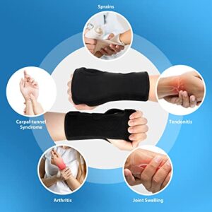 psycilla Fits Both Hands-Copper Infused Adjustable Support Splint Wrist Brace for Carpal Tunnel Relief Support-Both a Wrist Splint （1 pk）