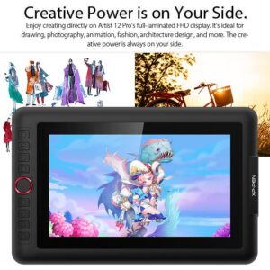 Artist 12 Pro 11.6 Inches Graphics Tablet Drawing Tablet Monitor Display Animation Digital Art with Tilt 8192 Pressure