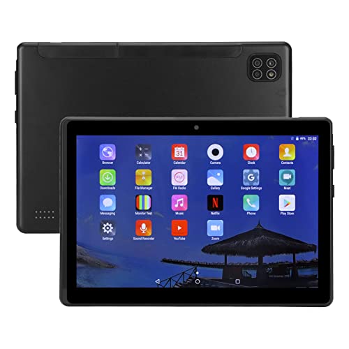 8in Tablet Black Expandable 128GB Support Calls 4GB 64GB RAM Front 200w Rear 800w 1920x1080 Tablet for Android 10 100 to 240V Dual Card Slot(110-240V), 8in Tablet Black Expandable 128GB Support C