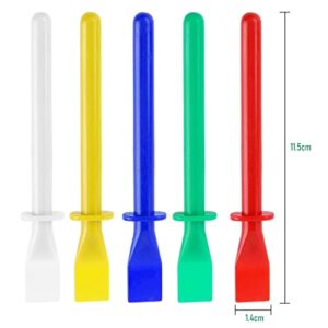 WXJ13 50 pcs Glue Spreaders,Colored Plastic Glue Smear Sticks Applicator Glue Scrapers,Glue Roller