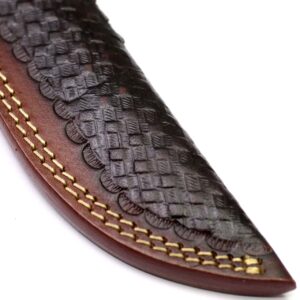 8" long handmade leather sheath knife sheath for 8"—9" fixed blade knife