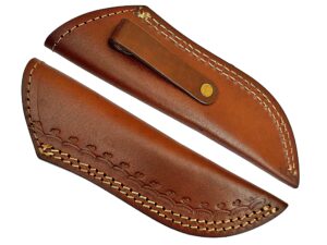 7" long handmade leather knife sheath for 7"—9" fixed blade knife