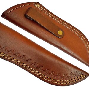 7" long handmade leather knife sheath for 7"—9" fixed blade knife