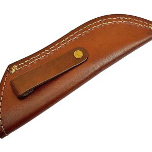 7" long handmade leather knife sheath for 7"—9" fixed blade knife