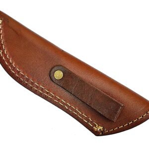 7" long handmade leather knife sheath for 7"—9" fixed blade knife