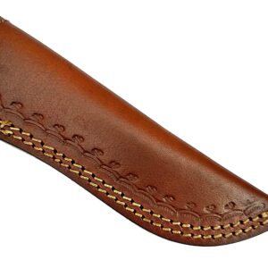 7" long handmade leather knife sheath for 7"—9" fixed blade knife