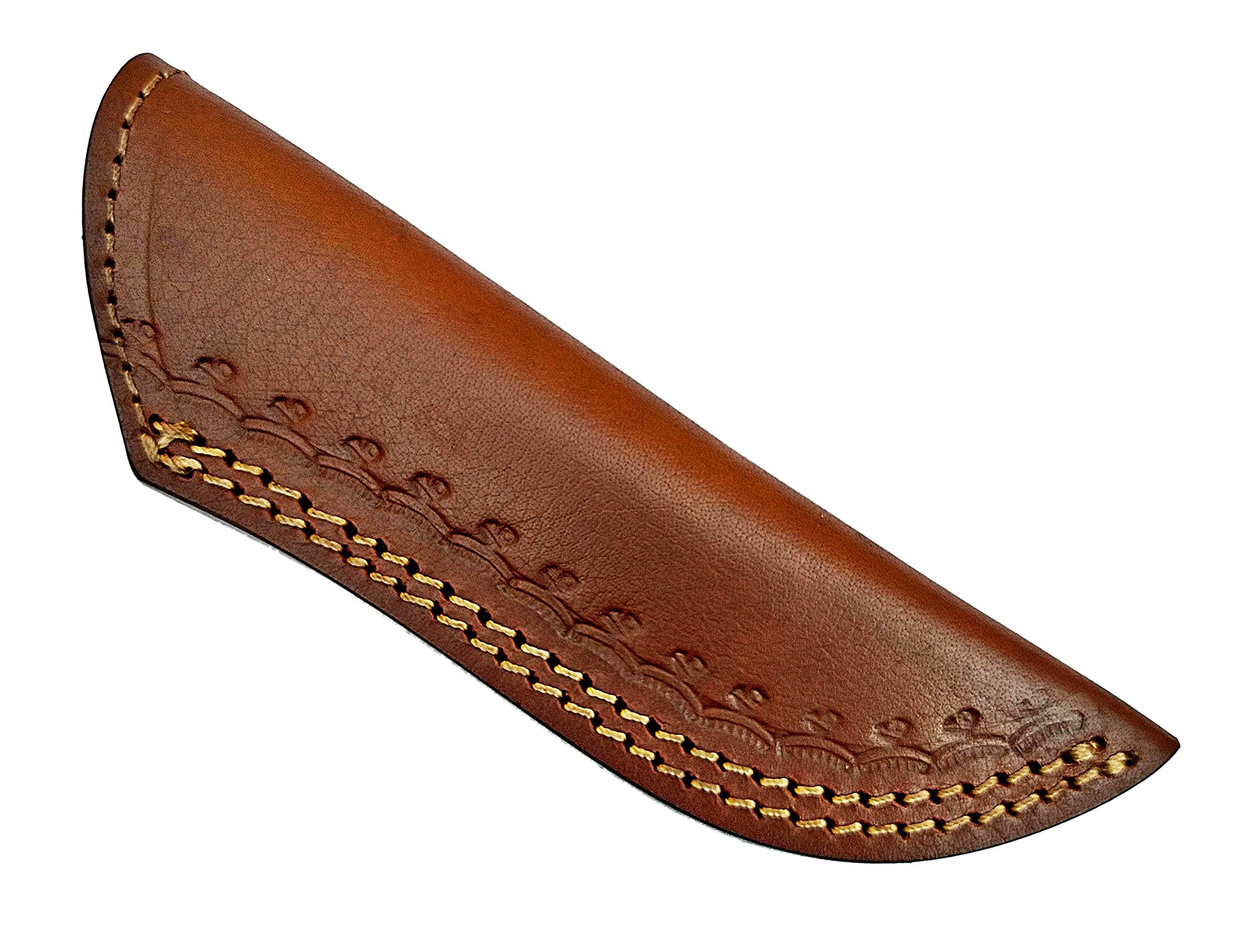 7" long handmade leather knife sheath for 7"—9" fixed blade knife