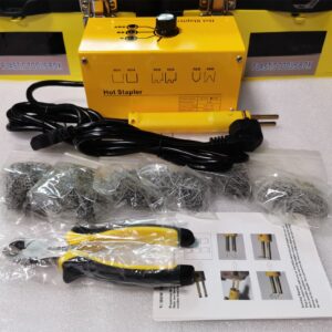 Hot Stapler Repair Kit Plastic Welder Tool Box with 900PCS Staples & Snips for Car Bumper Welder Gun Plastic Welding Repair Kit