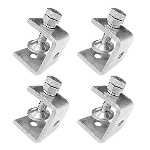 Stainless Steel C Clamps Mini 16-30Mm for Mounting, Heavy Duty Woodworking U Clamp Set Tiger Clamp Tools with Stable Wide Jaw Opening & Protective Pads for Welding/Carpenter