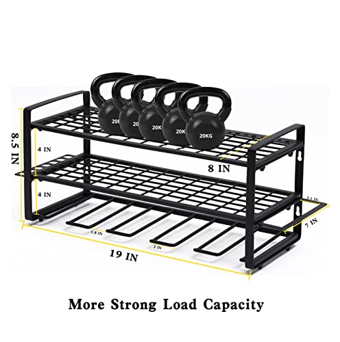 NALAWEKER Power Tool Organizer Drill Holder Wall Mount Storage Rack Cordless Drill Storage Floating Tool Shelf with 5 Hanging Slots Steel Heavy Duty Drill Charging Station