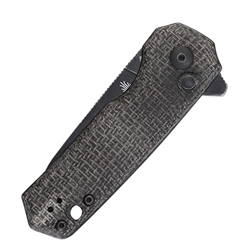 Kizer Lieb M Folding Pocket Knife 3 Inches 154CM Blade Black Micarta Handle EDC Knife Outdoor Tools V3541C2