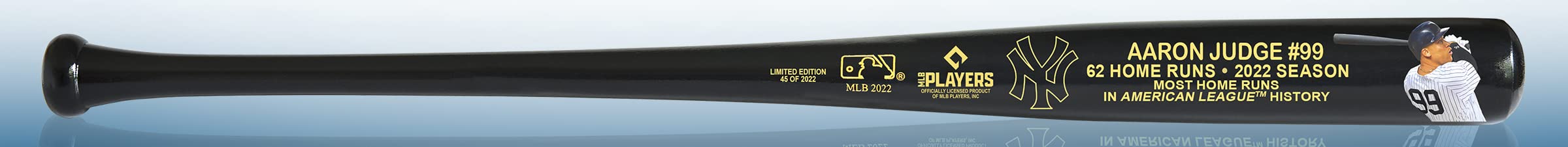 Aaron Judge AL Home Run Record Black Art Bat